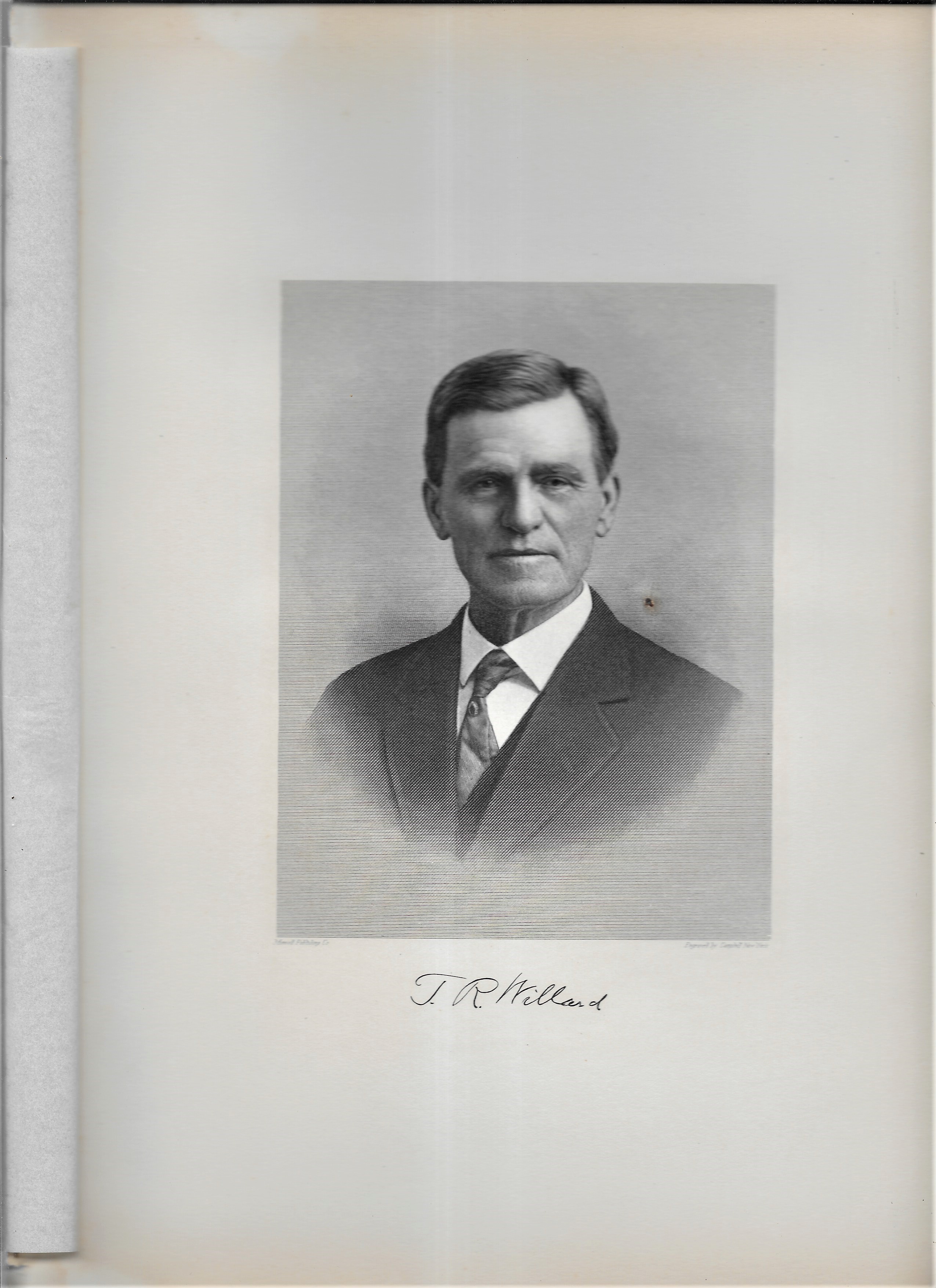 Dr. Thomas Rigney Willard Steel Engraved Portrait by Willard, Thomas ...
