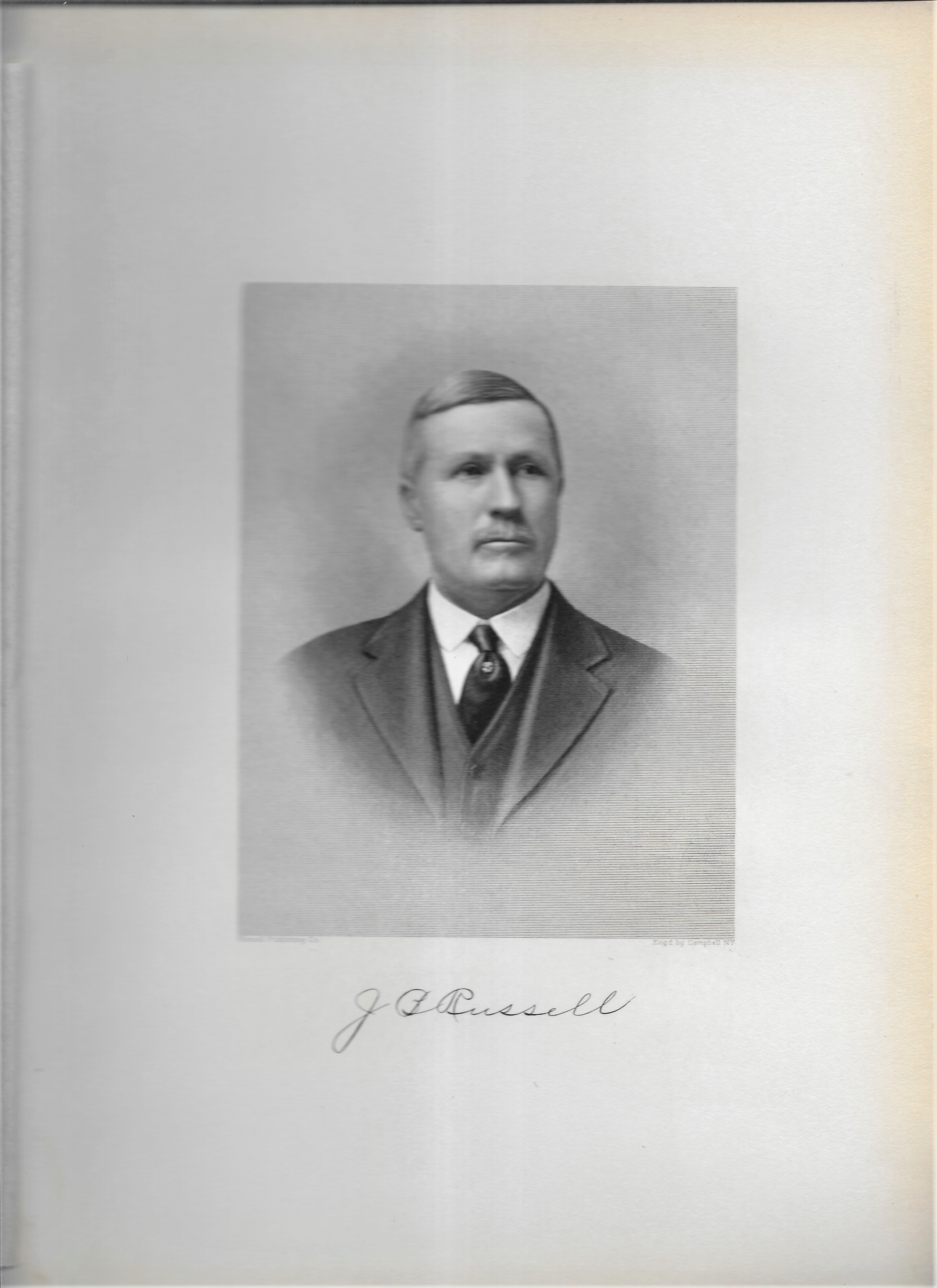 John Benjamin Russell Steel Engraved Portrait de Russell, John Benjamin ...