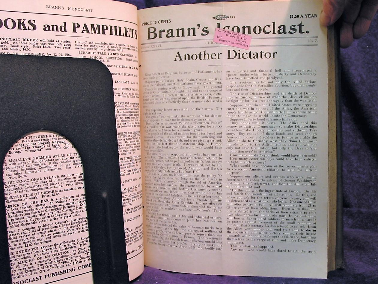 Brann's Iconoclast (later, Windle's Liberal Magazine) Vol. 36 by Windle ...