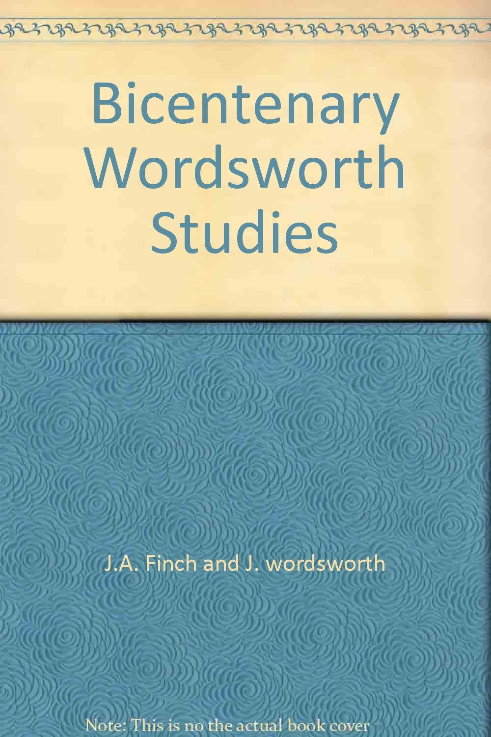 Bicentenary Wordsworth Studies by Wordsworth, Jonathan (editor): Good+ ...