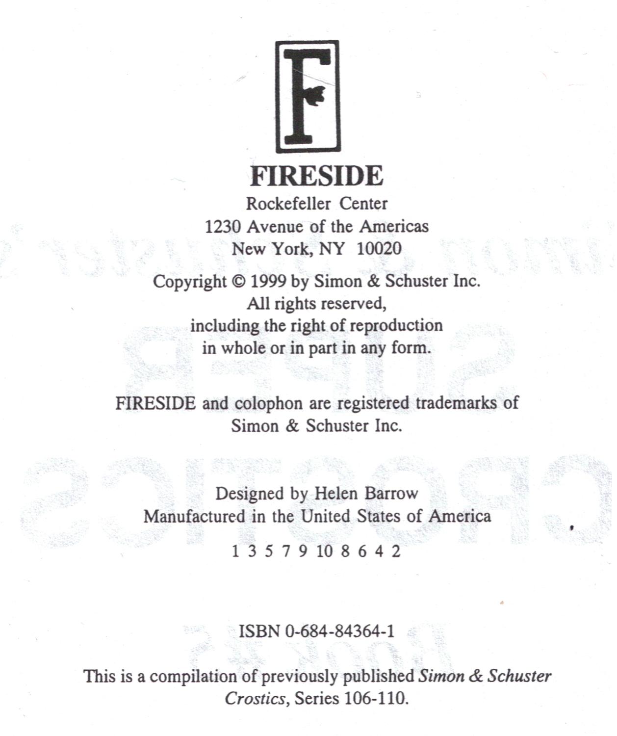 Simon & Schuster's Super Crostics Book / Series #5 by Middleton, Thomas ...