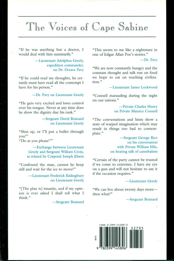 GHOSTS OF CAPE SABINE : The Harrowing True Story of the Greely ...