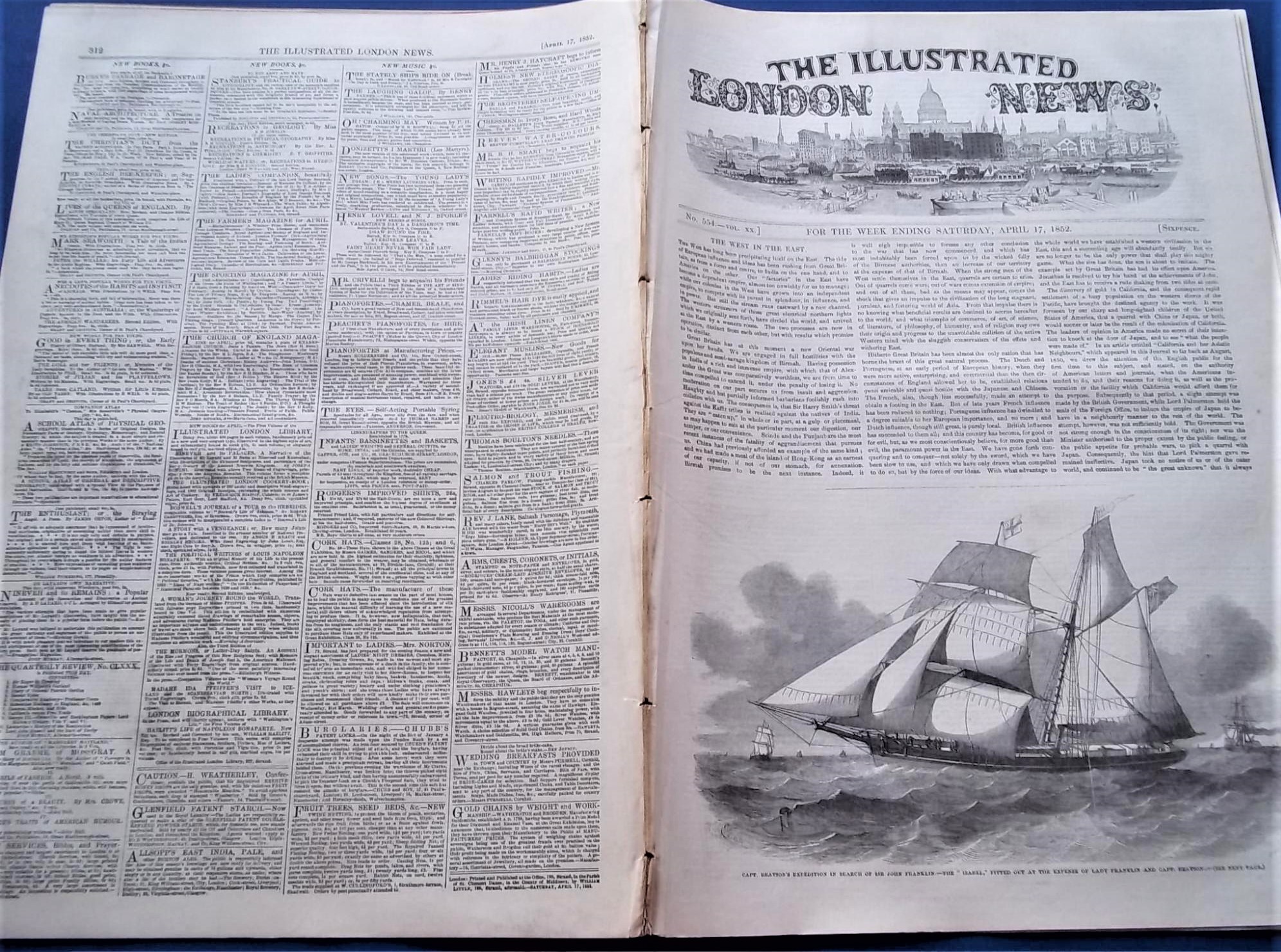 The Illustrated London News (Single Complete Issue: Vol. XX No. 554 ...