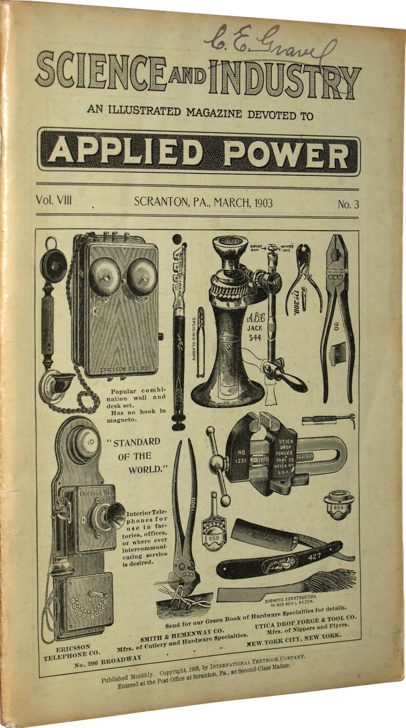 Science and Industry - An Illustrated Magazine Devoted to Applied Power ...