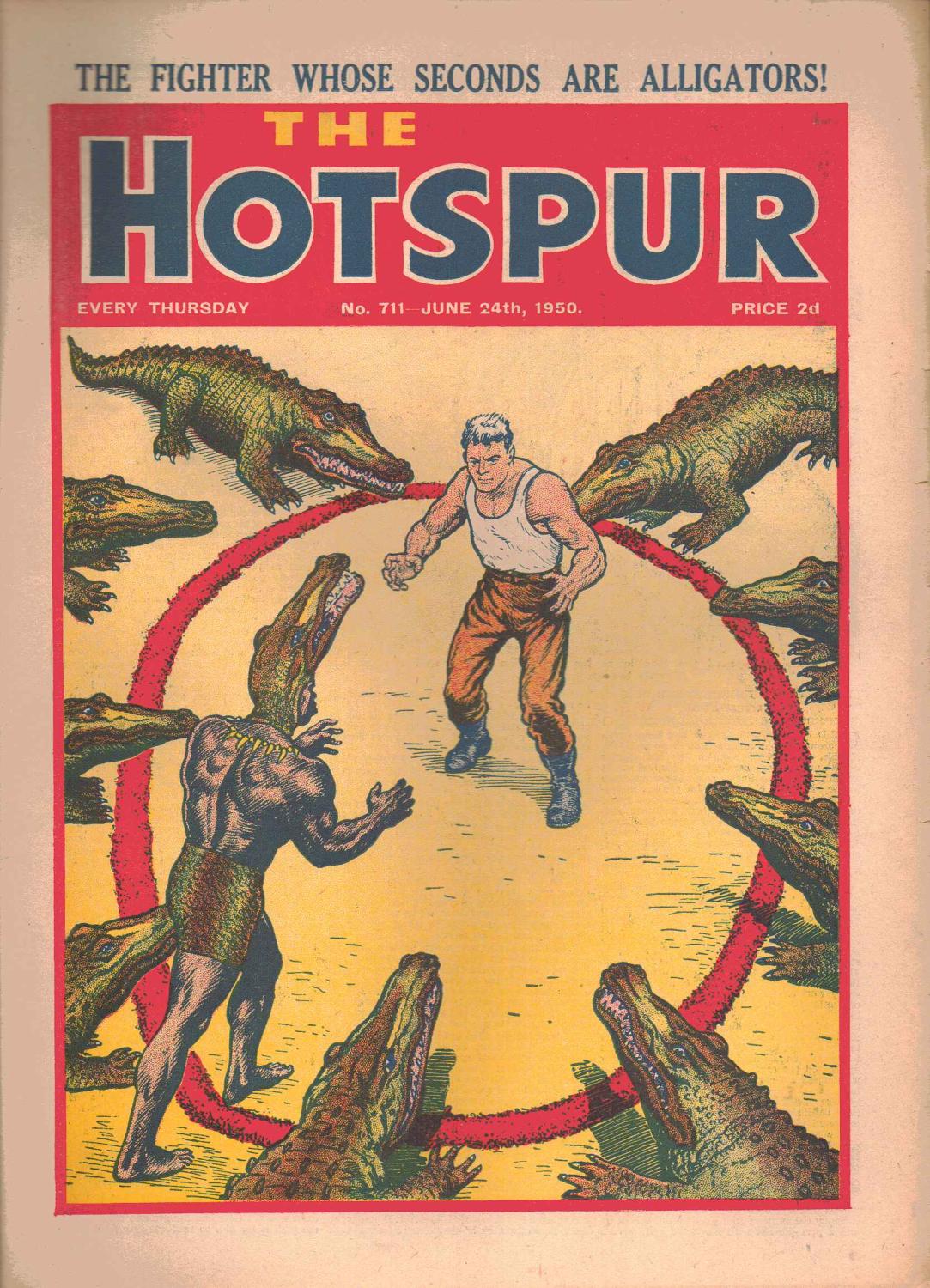 The Hotspur Comic. No. 711. June 24th 1950. Front cover: The Fighter ...