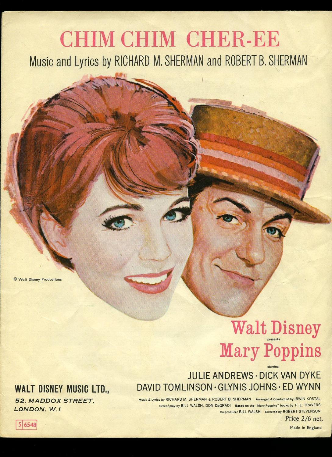 Mary Poppins Chim Chim Cher-ee by Walt Disney Presents [Starring Julie ...