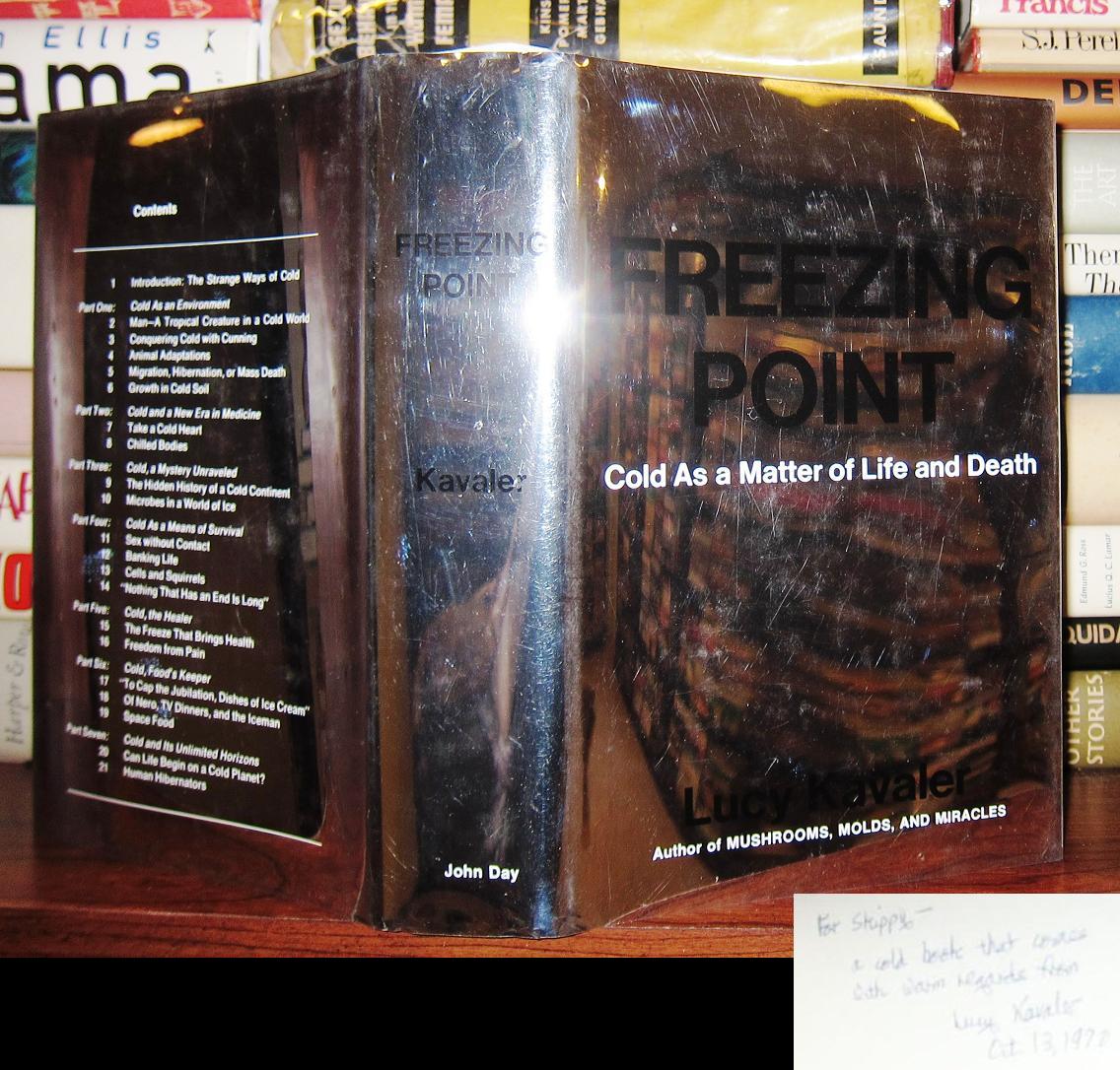 FREEZING POINT : Signed 1st by Kavaler, Lucy: Hardcover (1970) First ...