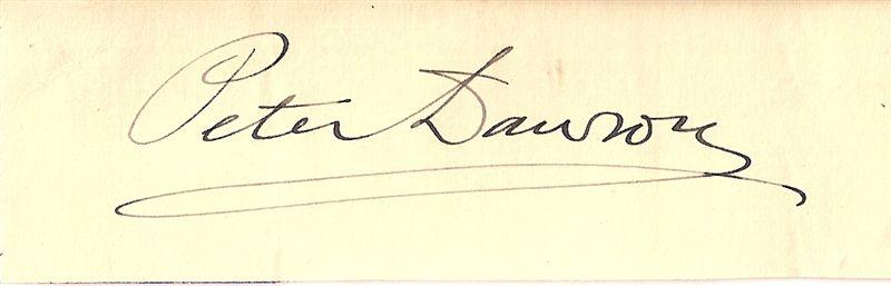 Autograph / signature the Australian tenor and concert and oratorio ...