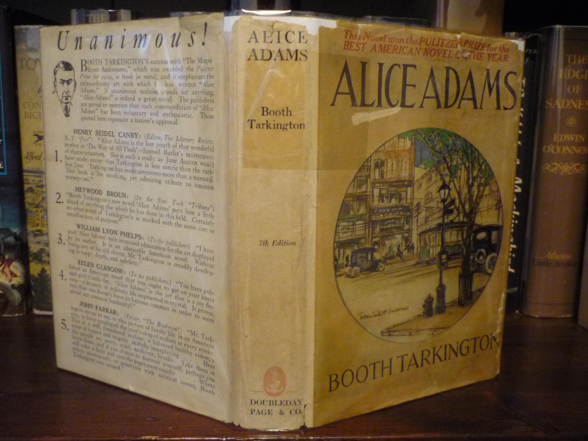 Alice Adams by Booth Tarkington: Very Good Hardcover (1921) 1st Edition ...