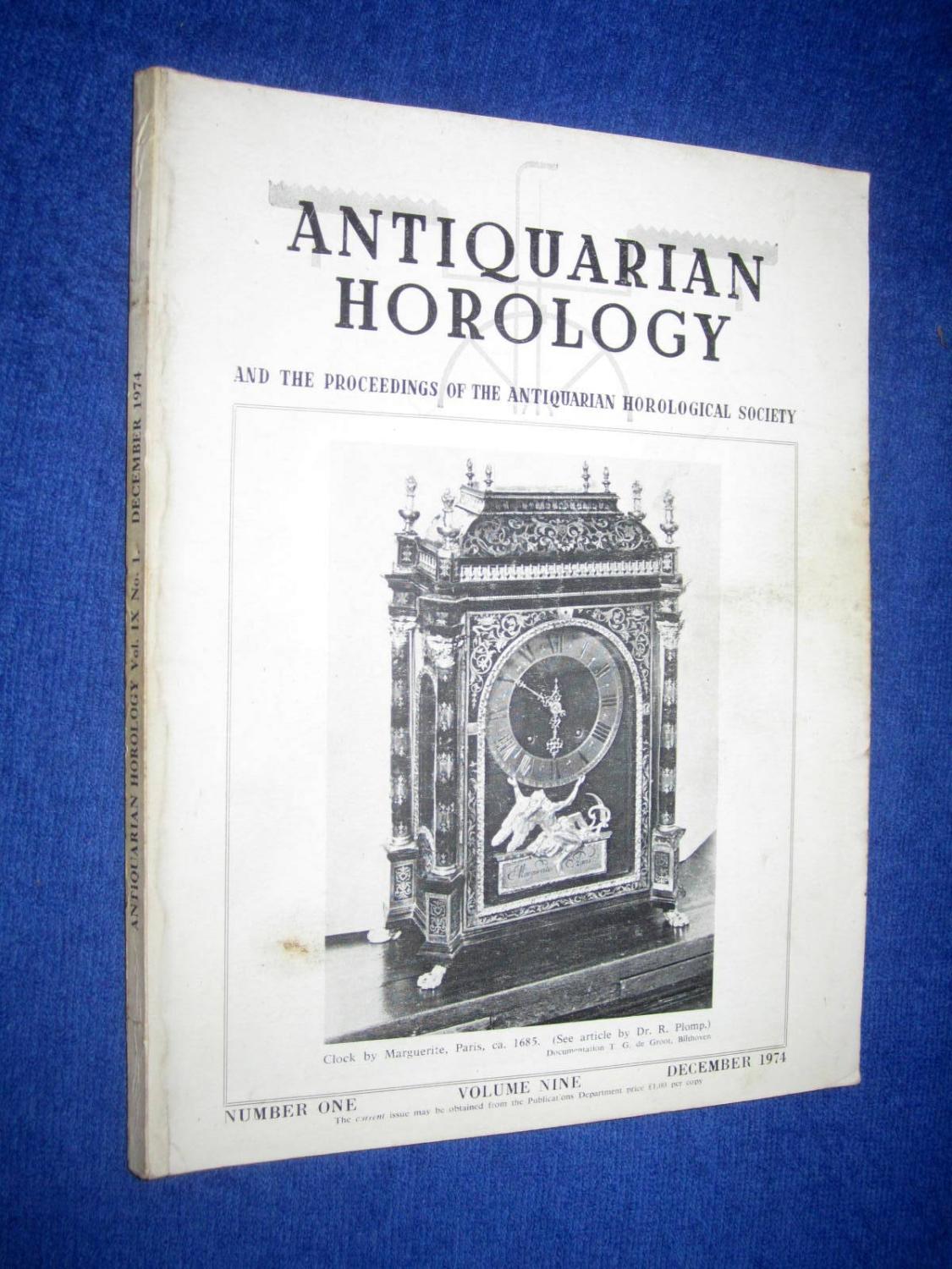 Antiquarian Horology 1974 December And The Proceedings Of The