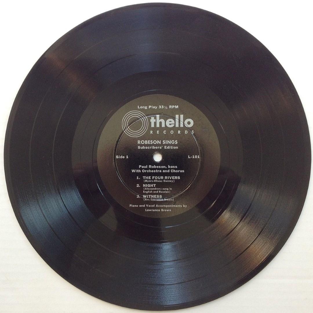 Signed Record by ROBESON, Paul (1898 - 1976): unbound (1953) Signed by ...