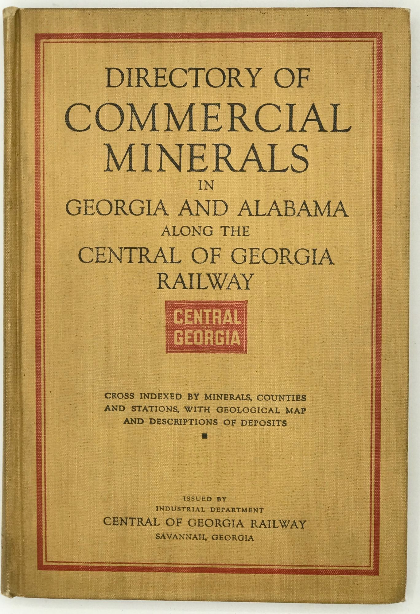 DIRECTORY OF COMMERCIAL MINERALS IN GEORGIA AND ALABAMA ALONG THE ...