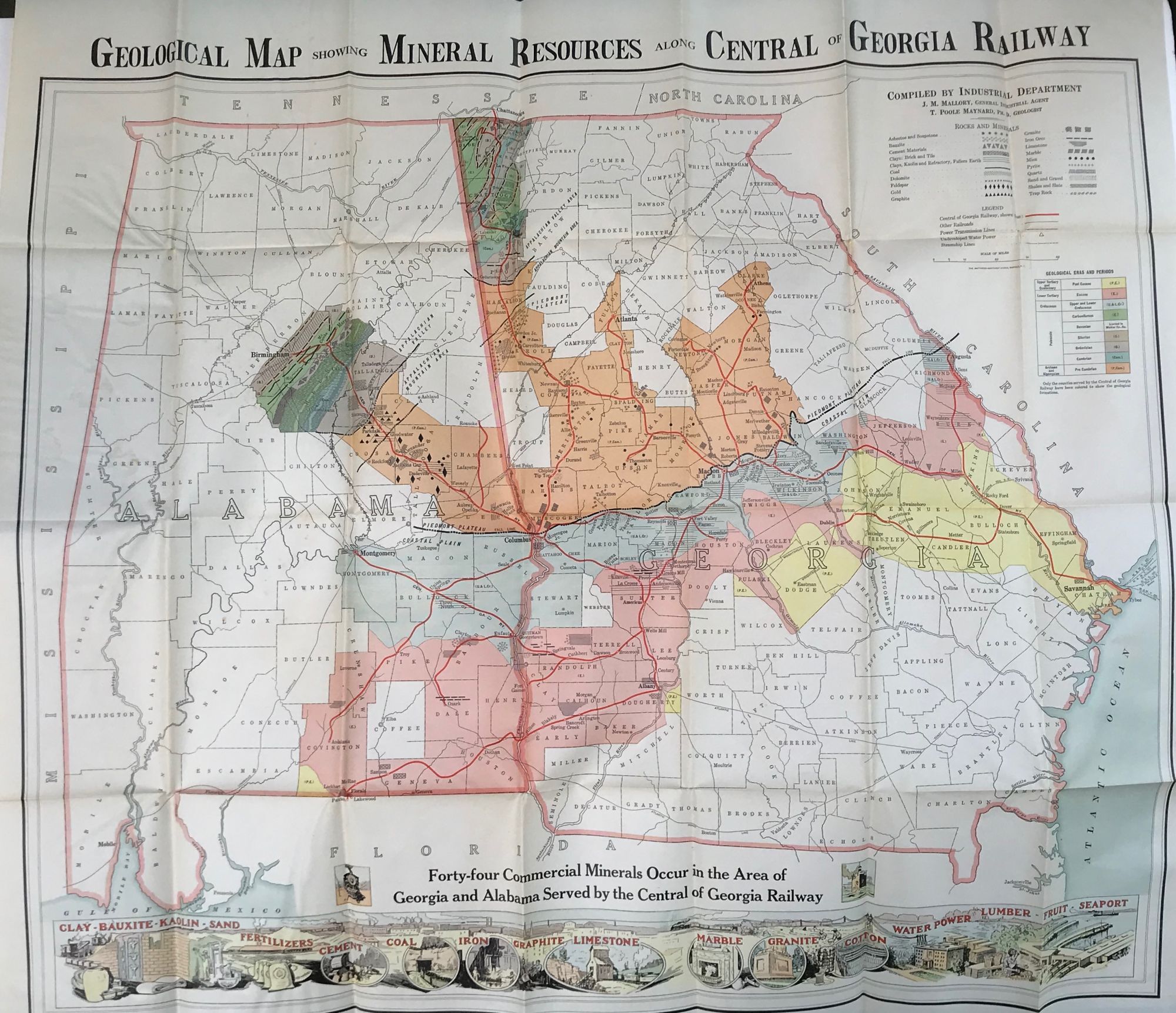 DIRECTORY OF COMMERCIAL MINERALS IN GEORGIA AND ALABAMA ALONG THE ...