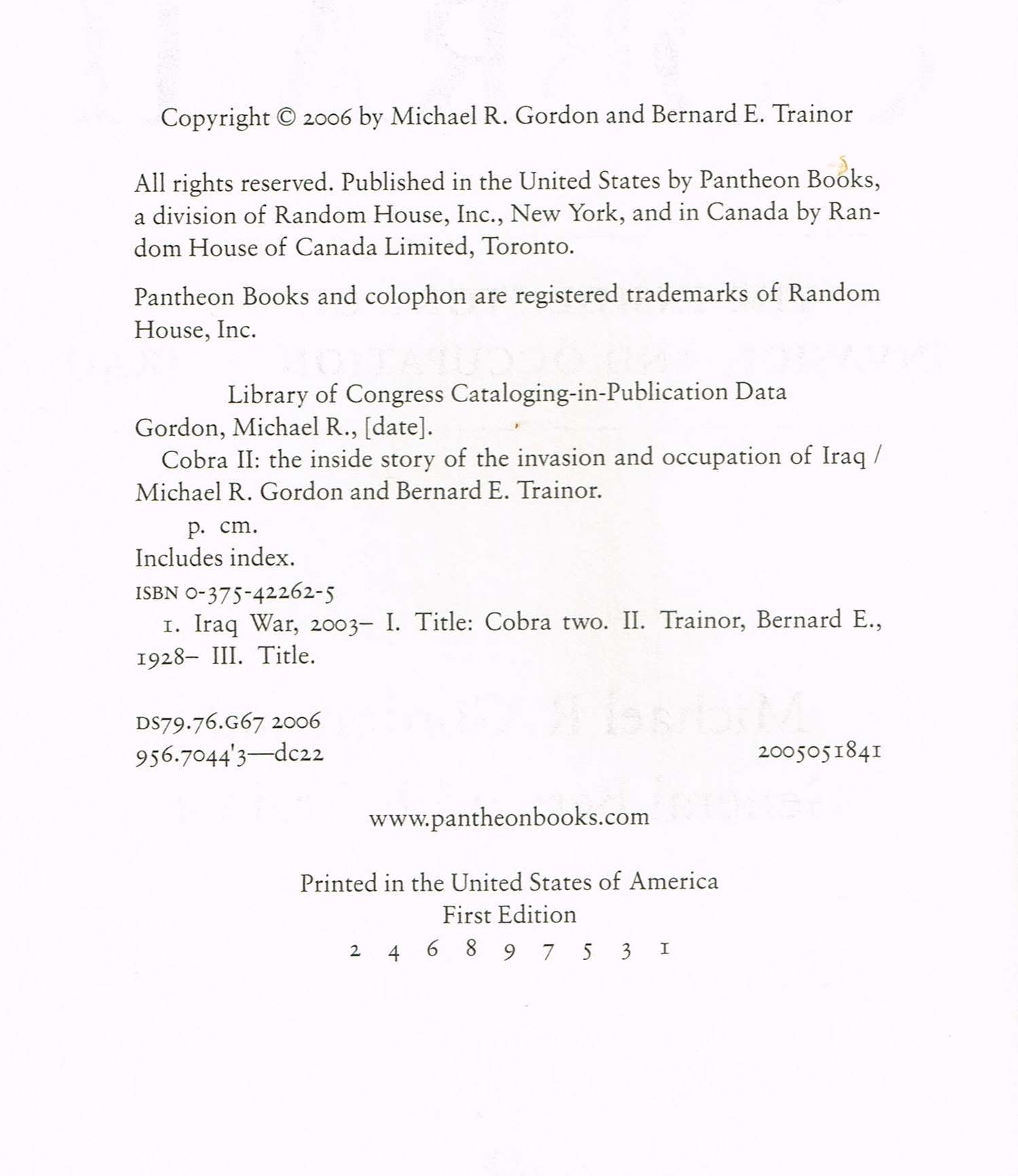 Cobra II: The Inside Story of the Invasion And Occupation of Iraq by ...