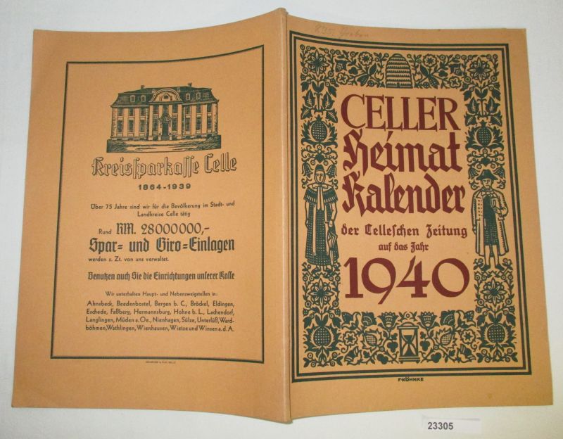 Celler Heimatkalender der Celleschen Zeitung auf das Jahr 1939 by ...