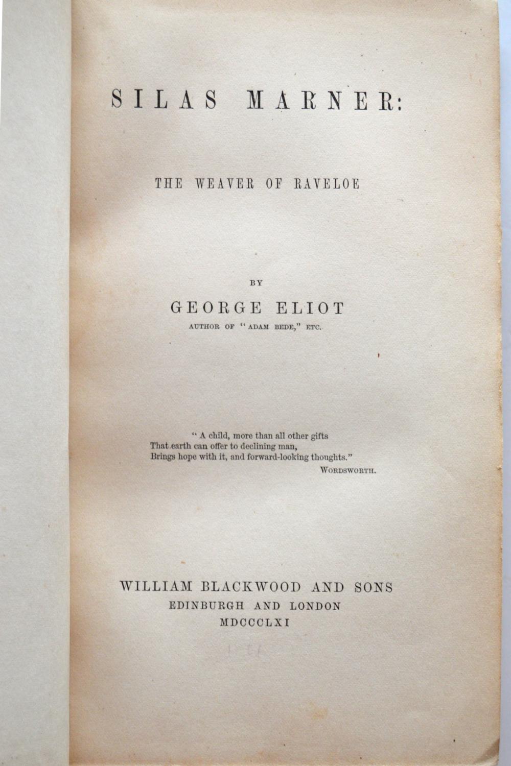 Silas Marner: The Weaver of Raveloe by Eliot, George: Near Fine ...