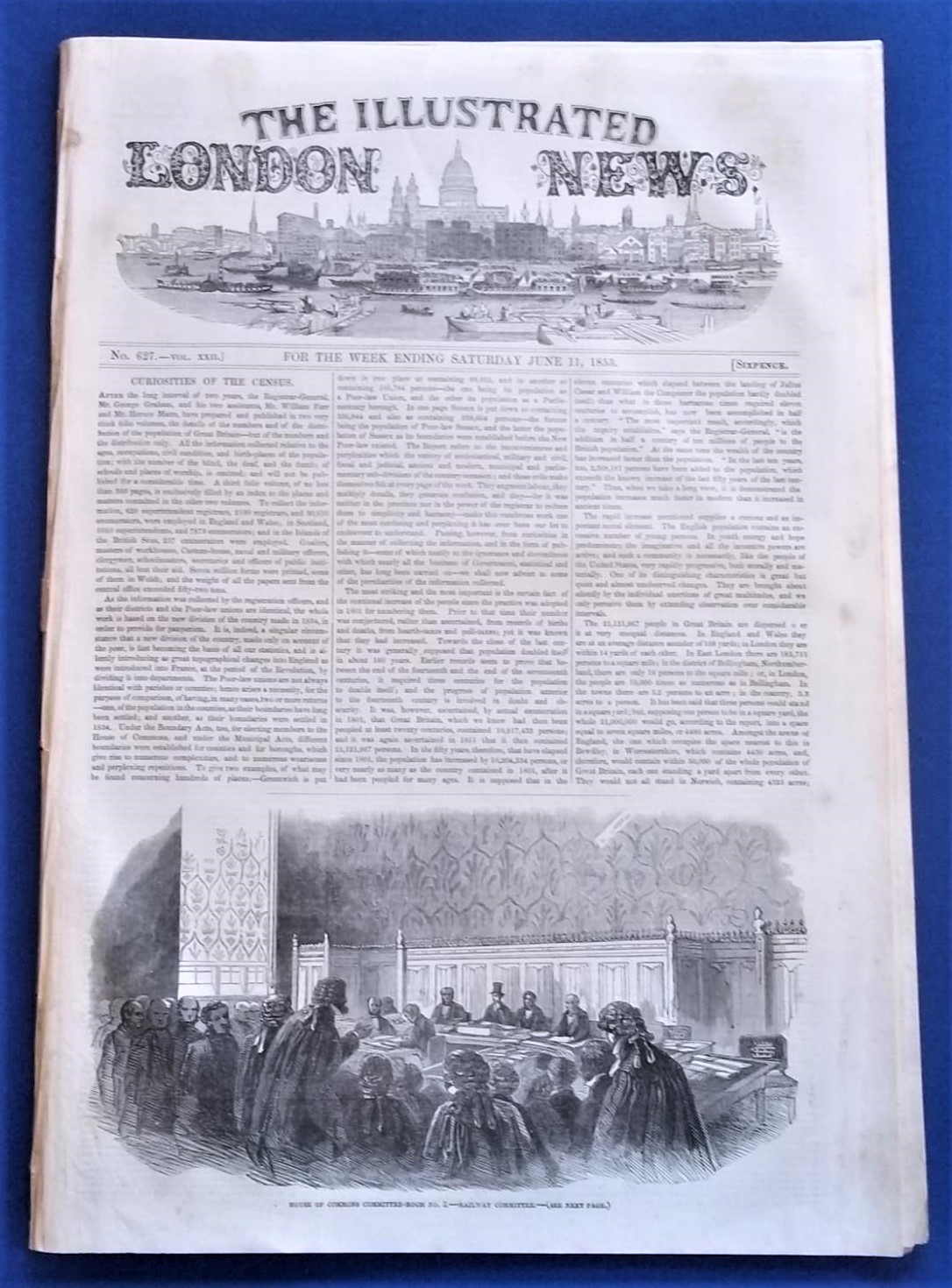 The Illustrated London News (Single Complete Issue: Vol. XXII No. 627 ...