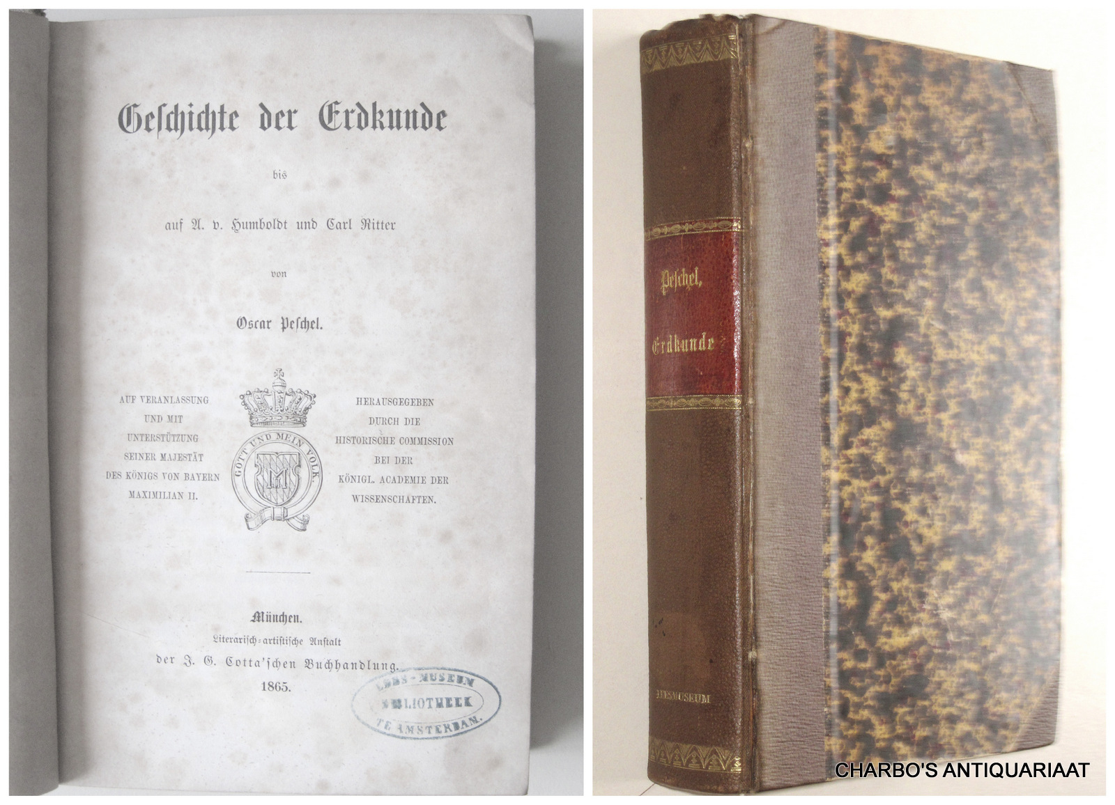 Geschichte der Erdkunde bis auf A. von Humboldt und Carl Ritter. by ...