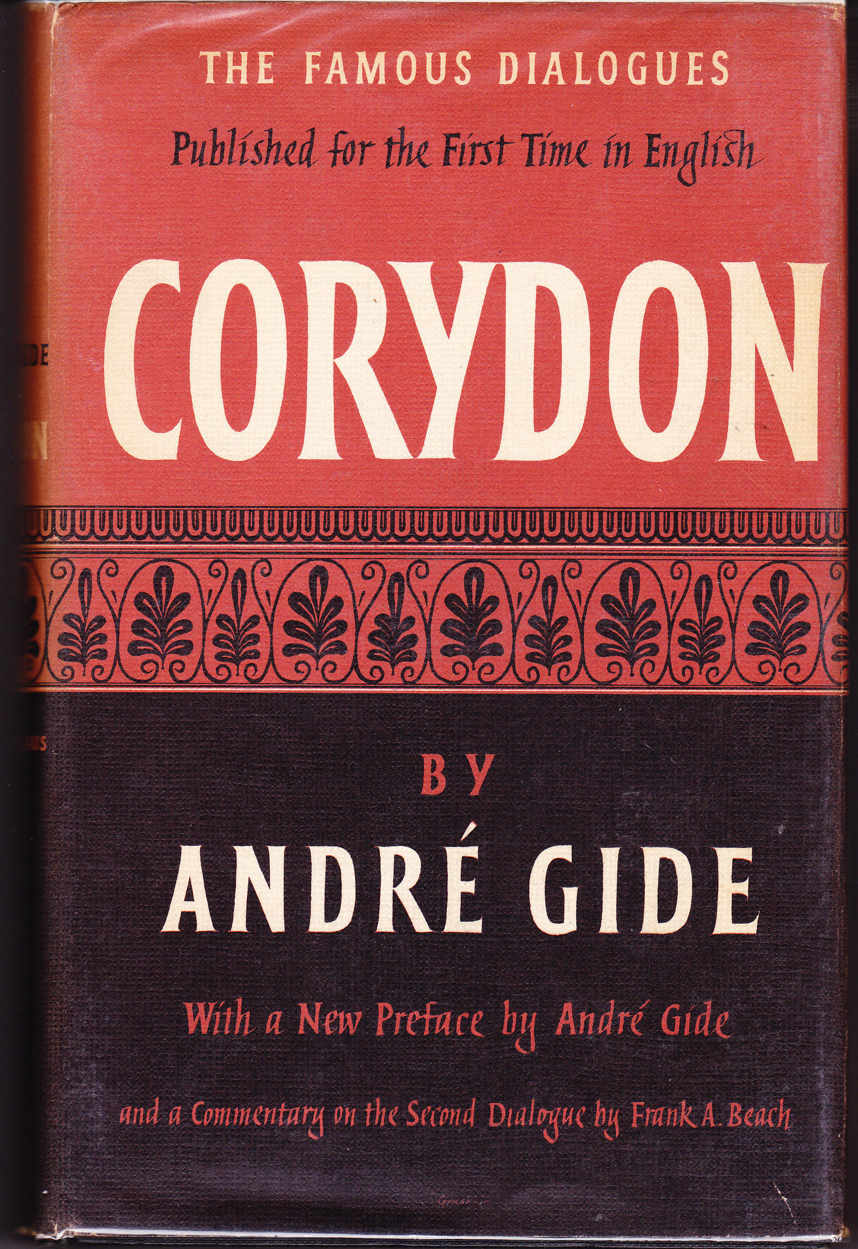 Corydon by Gide, Andre: Near Fine Hardcover (1950) First Edition ...