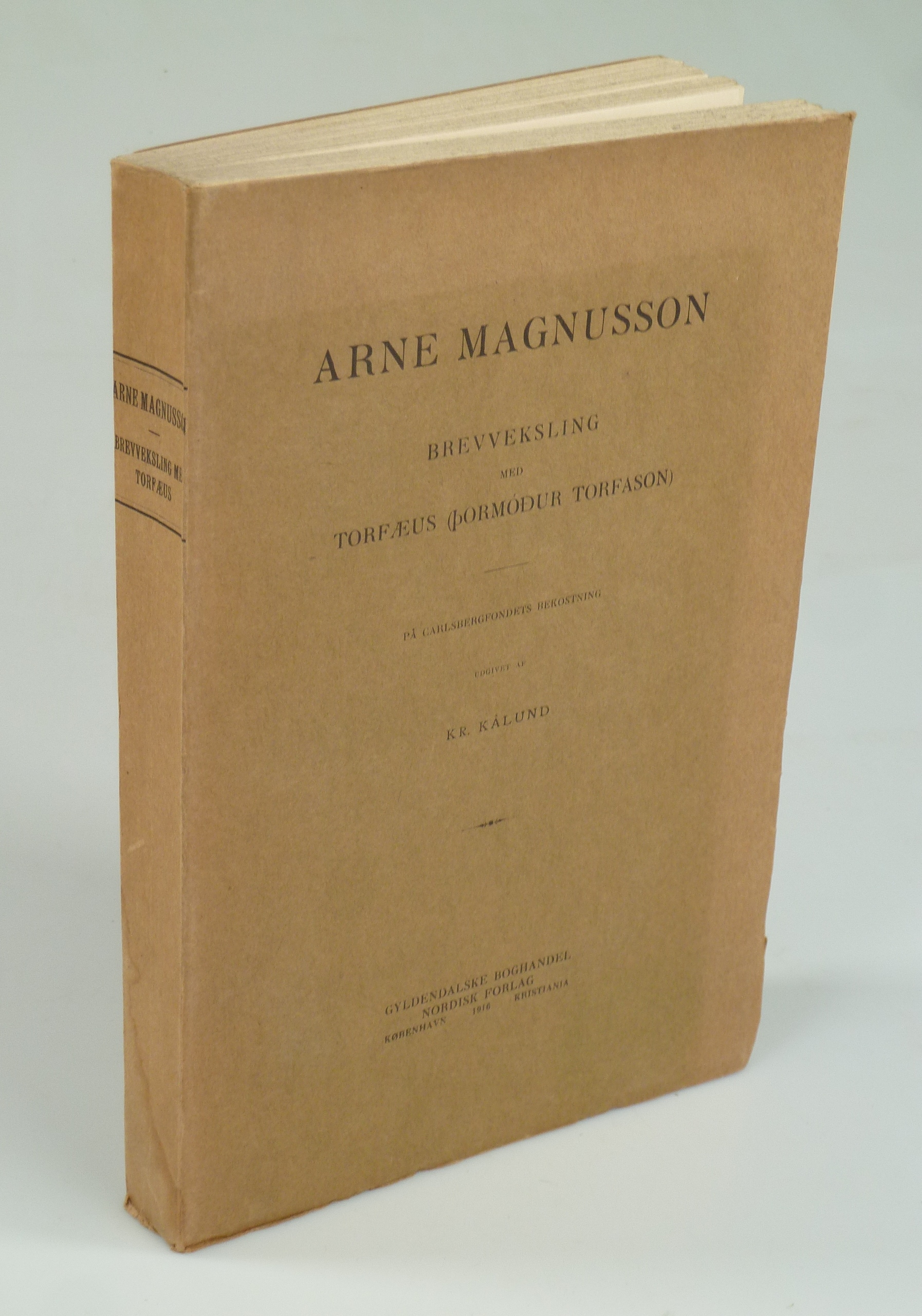 Arne Magnusson. by KALUND, Kr. (Hrsg.).: (1916) | Antiquariat Dorner