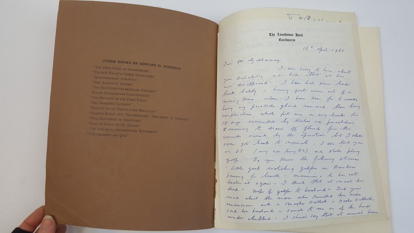 Francis Bacon's Maze: Being a demonstration of the sixth line word ...