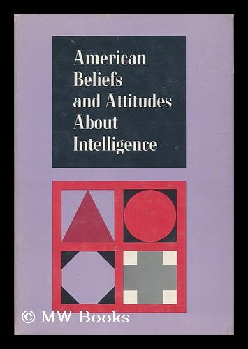 American Beliefs and Attitudes about Intelligence de Brim, Jr ...