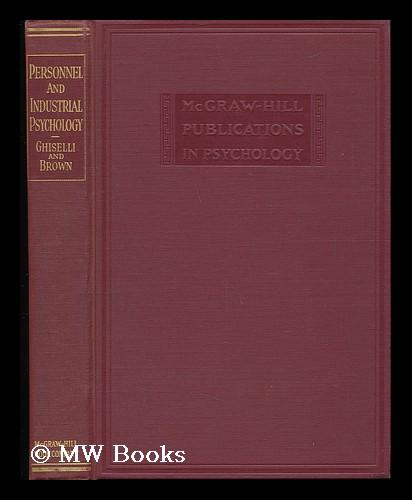 Personnel and Industrial Psychology by Ghiselli, Edwin E. and Brown ...