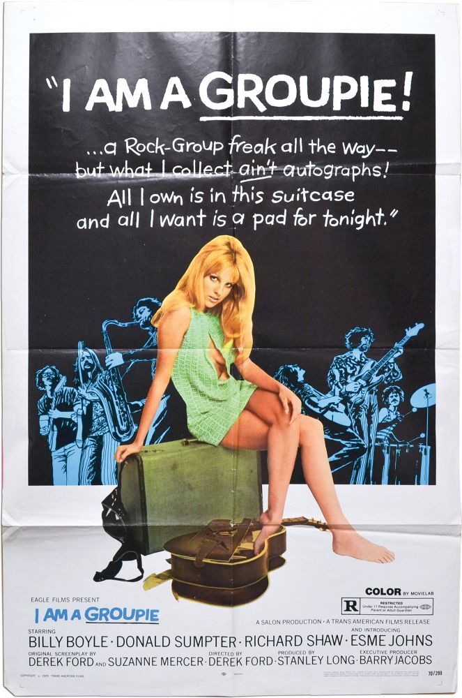 I Am a Groupie (Original poster for the 1970 film) de Derek Ford ...