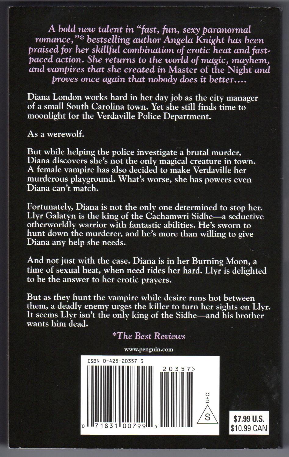 Master Of The Moon by Knight, Angela: Near Mint Soft cover (2005) First ...