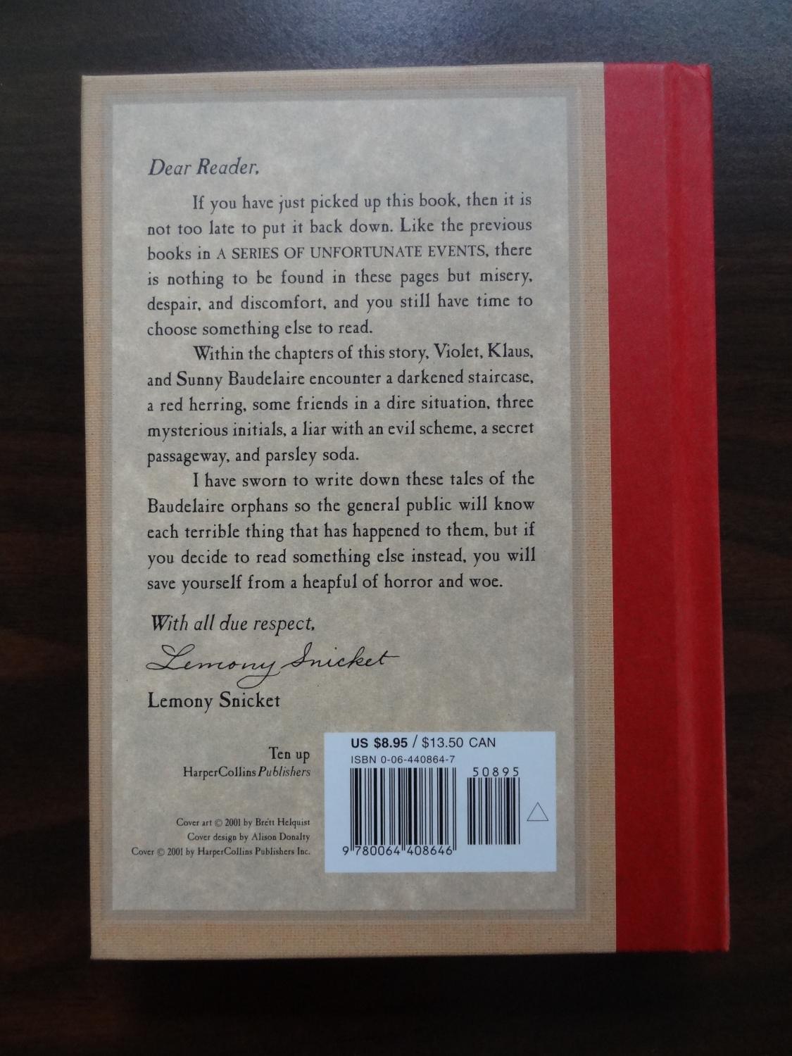 The Ersatz Elevator (A Series of Unfortunate Events ) by Snicket ...