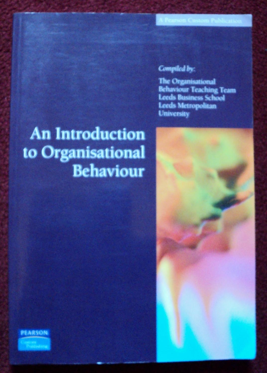 An Introduction to Organisational Behaviour by Jill, Braham: Very Good ...