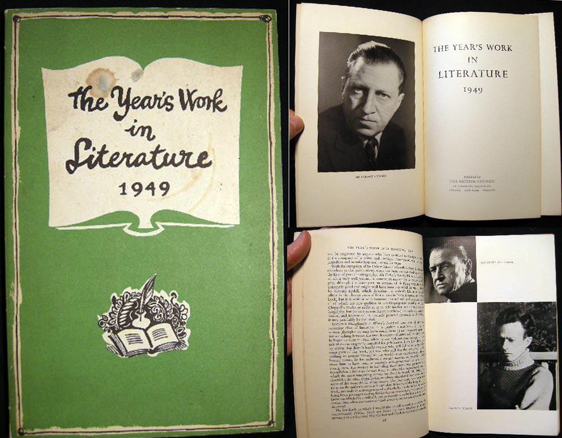 The Year's Work in Literature 1949 by (The British Council): Good Soft ...