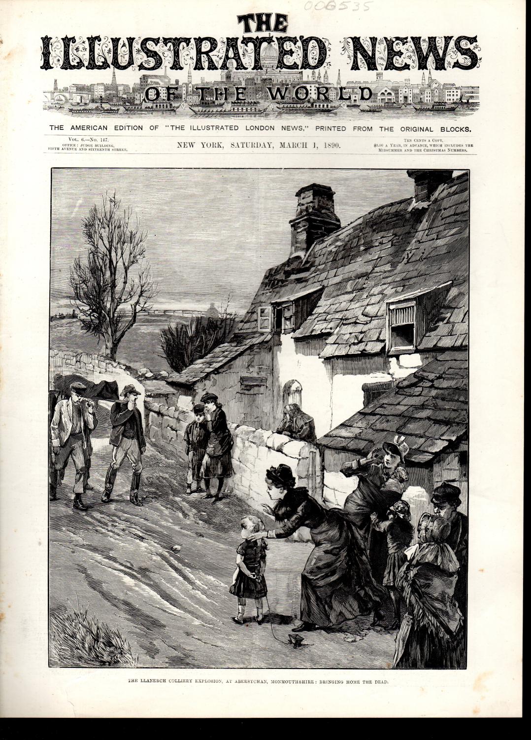 ENGRAVING:'The Llanerch Colliery Explosion'. The Illustrated News of ...