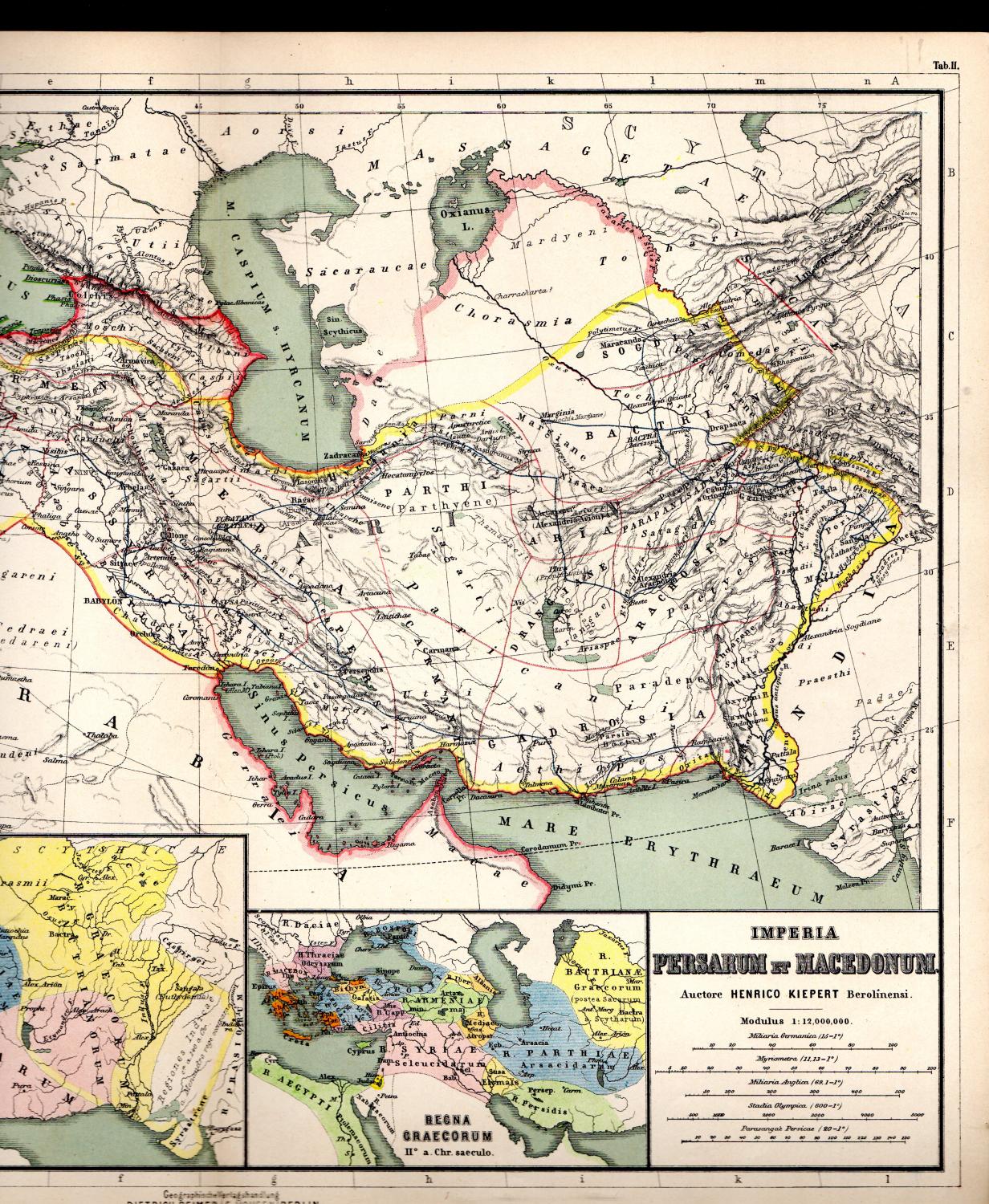 MAP: "Imperia Persarum et Macedonum".from Atlas Antiquus (Maps of the ...