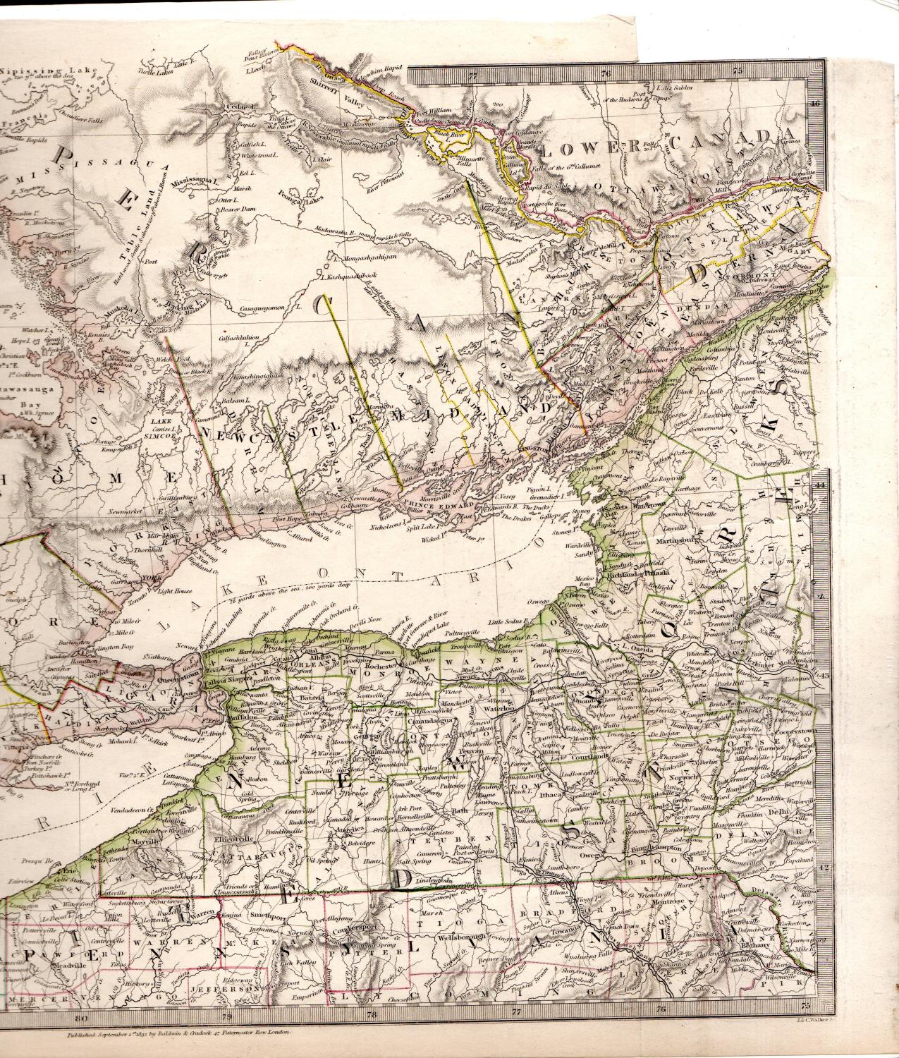 MAP: North America Sheet III: Upper Canada with Parts of New York ...