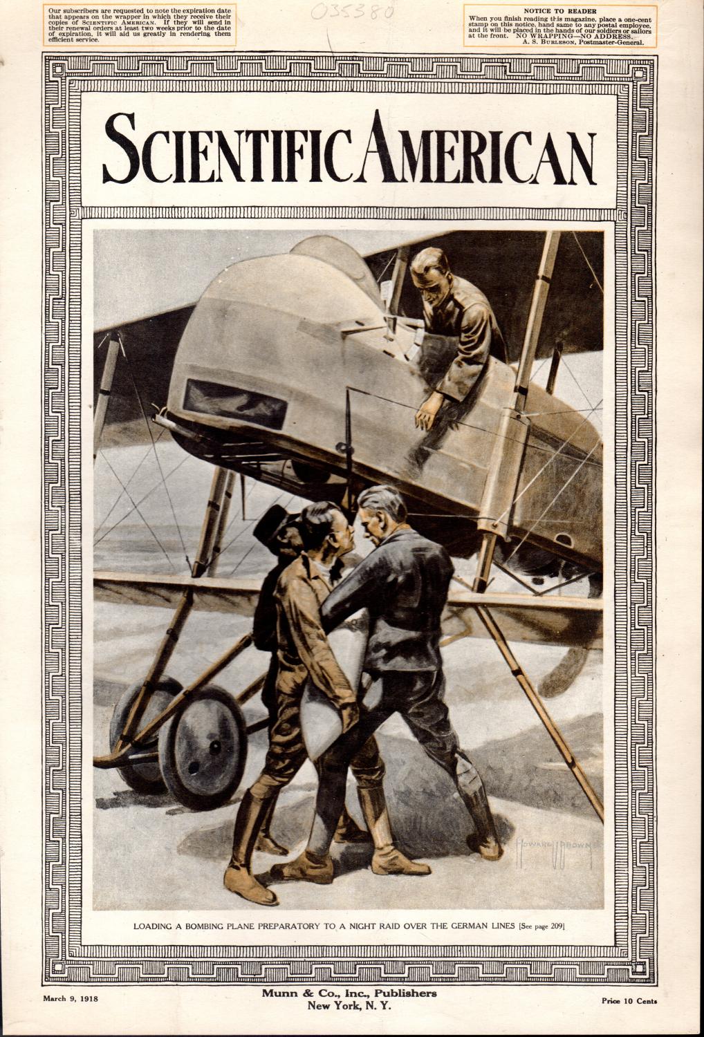 PRINT: 'Loading a Bombing Plane Preparatory to a Night Raid'.from ...