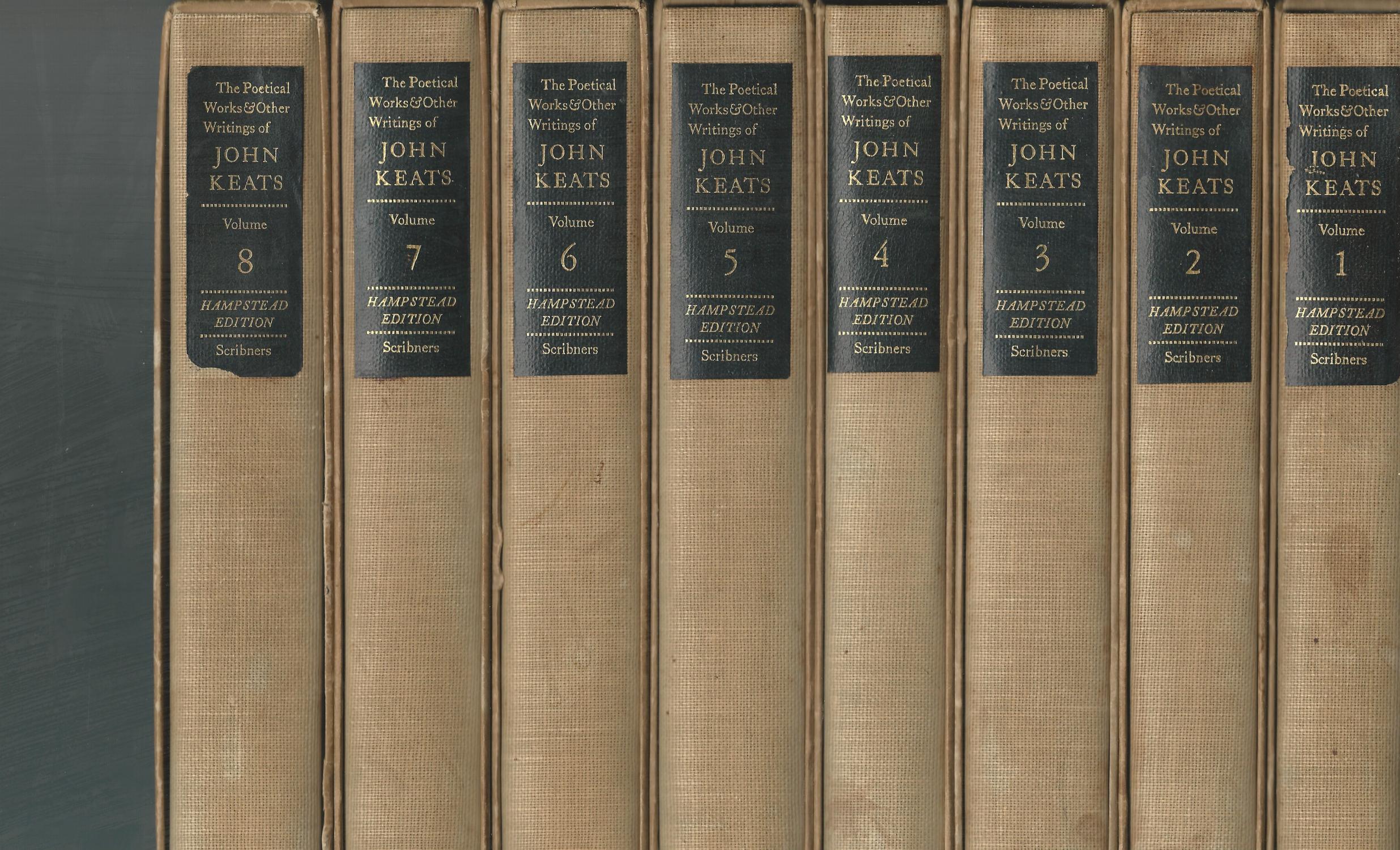 The Poetical Works and Other Writings of John Keats (8 Volumes) by ...