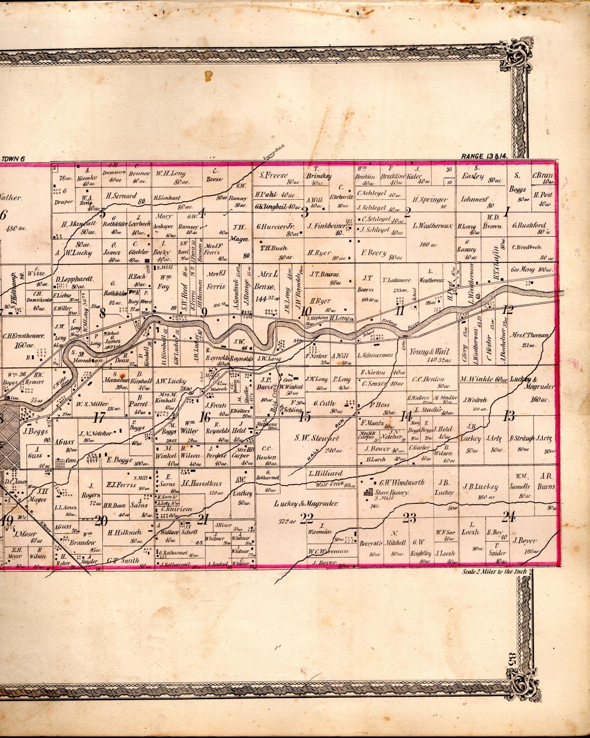 MAP: "Harris, Ohio (Lake Erie, Ohio)".from Illustrated Historical Atlas ...