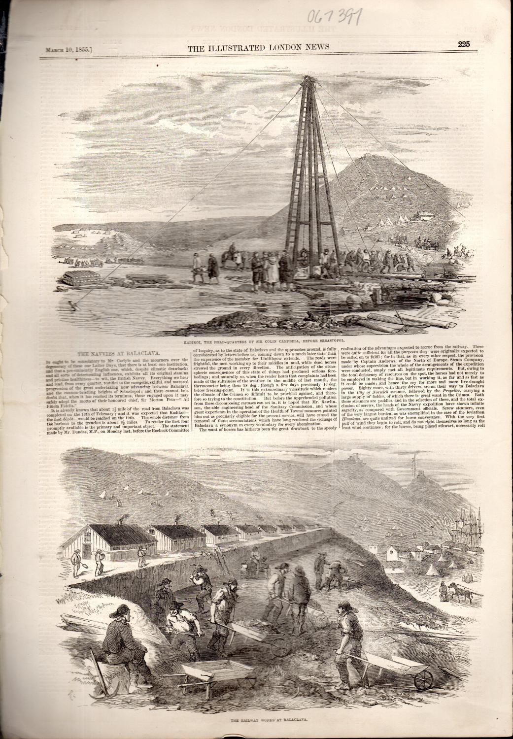 PRINT:"The Navvies at Balaclava".story & engravings from The ...