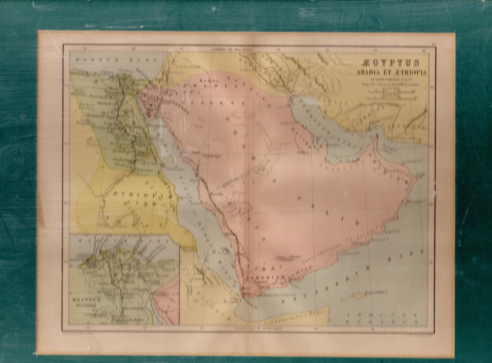 MAP: Aegyptus: Arabia et Aethiopia by Johnston, Keith) Ginn & Heath ...