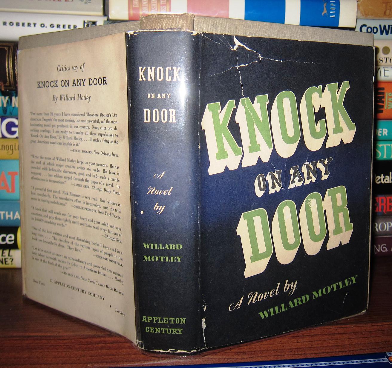 KNOCK ON ANY DOOR by Motley, Willard: Hardcover (1947) First Edition ...