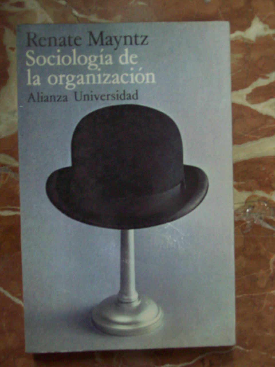 SOCIOLOGÍA DE LA ORGANIZACIÓN de Mayntz, Renate: Aceptable ...
