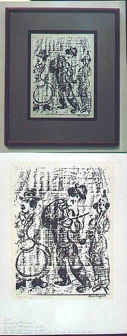 Wandering Musicians from "Lithographs of Chagall 1957-1962" von Chagall ...