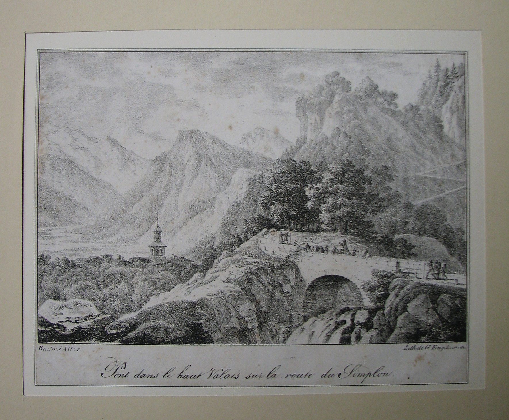 Pont dans le haut Valais sur la route du Simplon by Engelmann ...