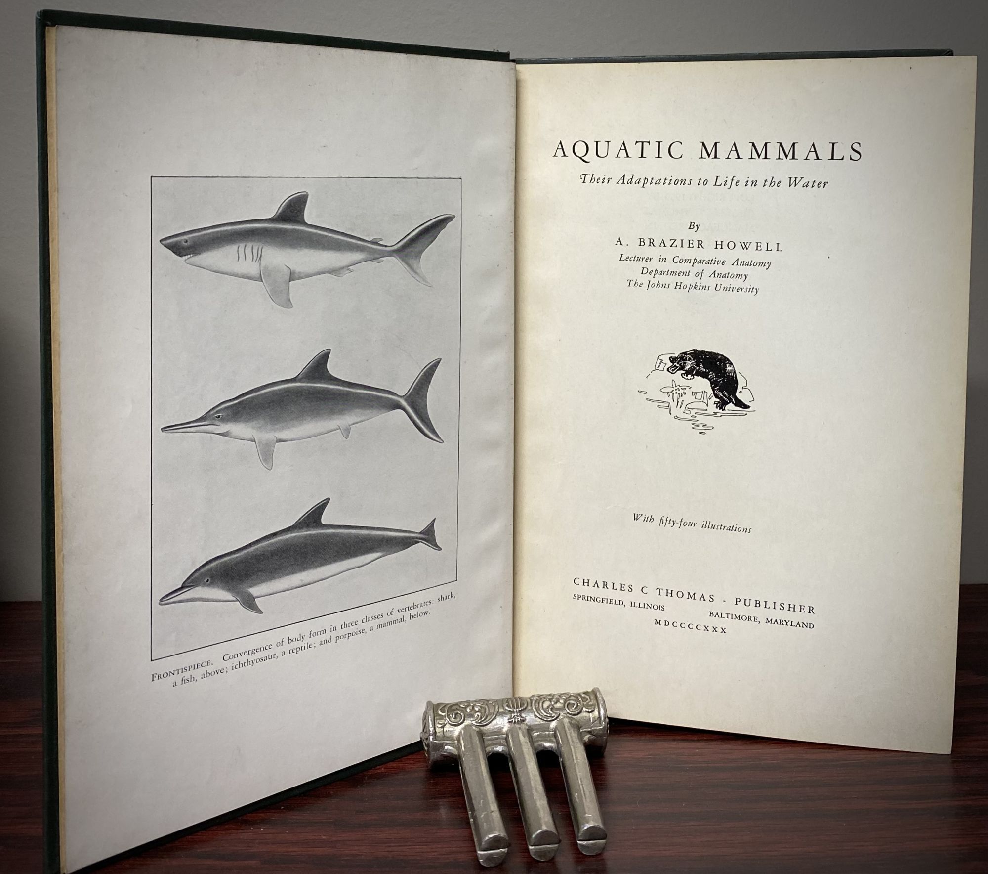 AQUATIC MAMMALS. Their adaptions to life in the water by Howell, A ...
