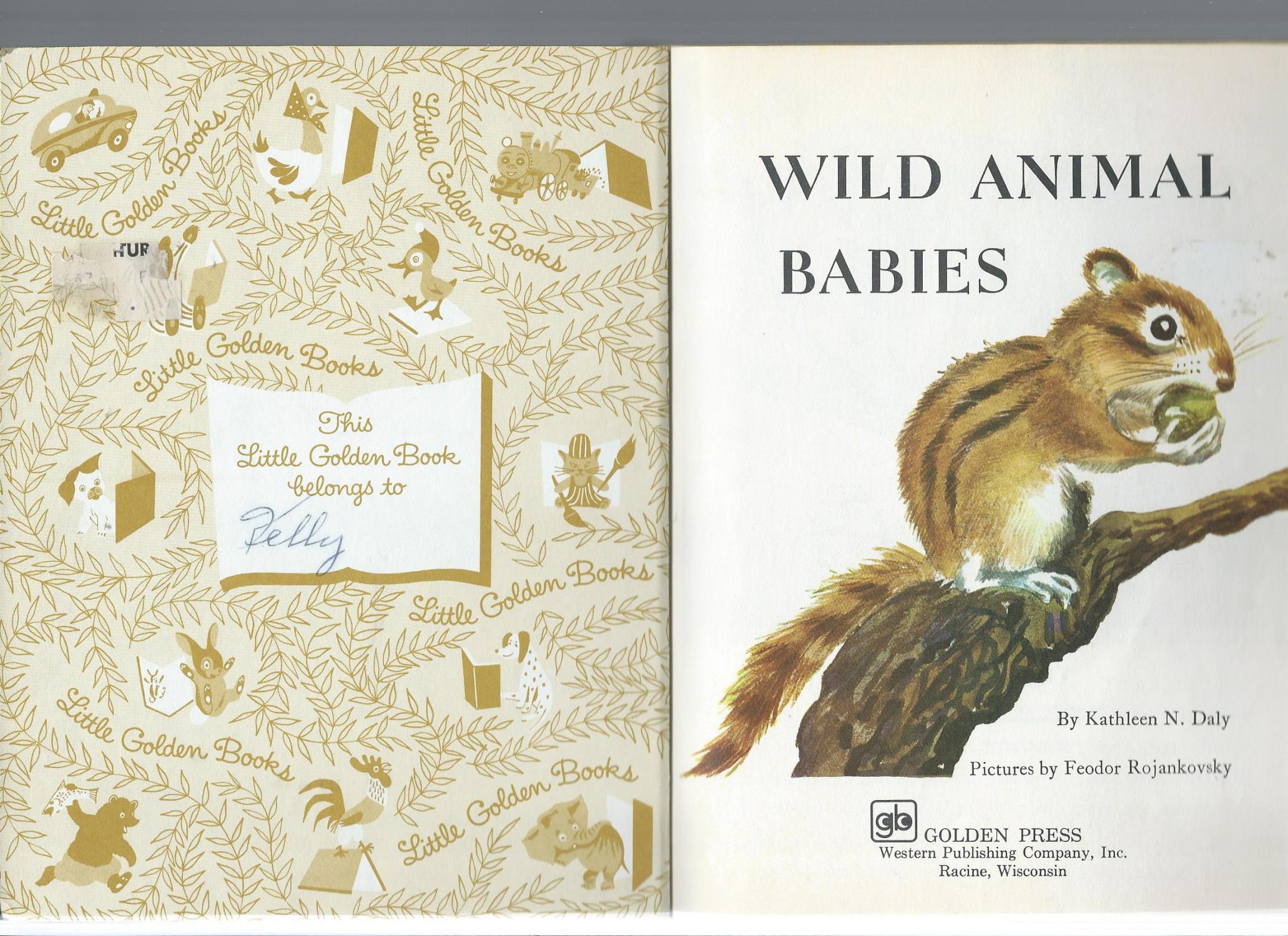 WILD ANIMALS by Rojankovsky, Feodor illust.by: Near Fine Hardcover ...