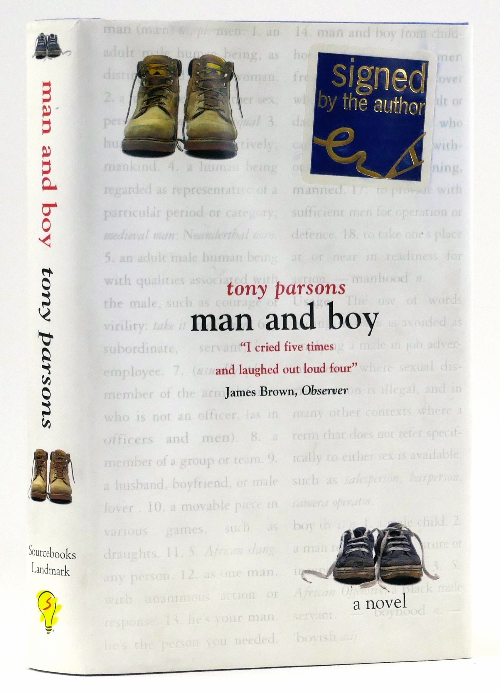 Man and Boy: A Novel by Parsons, Tony: Very Good + Hardcover (2001) 1st ...