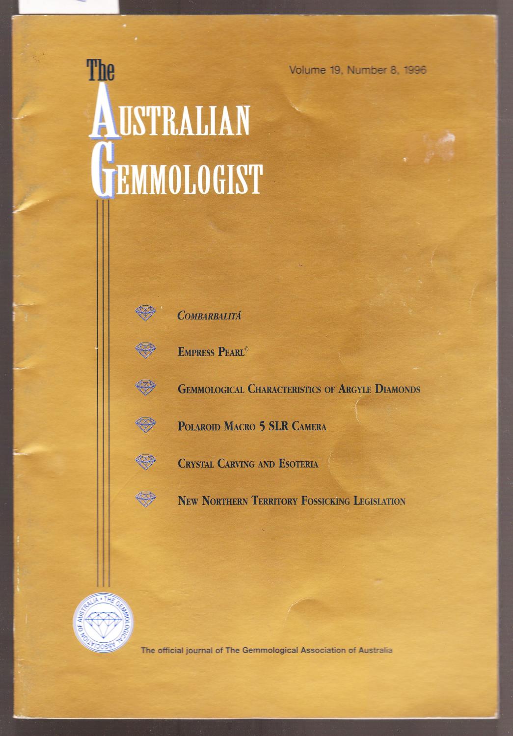 The Australian Gemmologist Volume 19, No: 8, 1996 by The Gemmological ...
