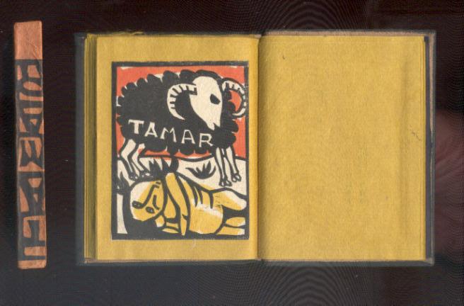 Tamar. [Japanese Miniature Book with 16 colored woodcuts].: Near Fine ...