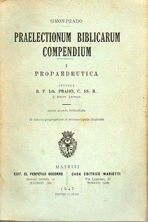 PRAELECTIONUM BIBLICARUM by Simon-Prado.: (1947) | angeles sancha libros